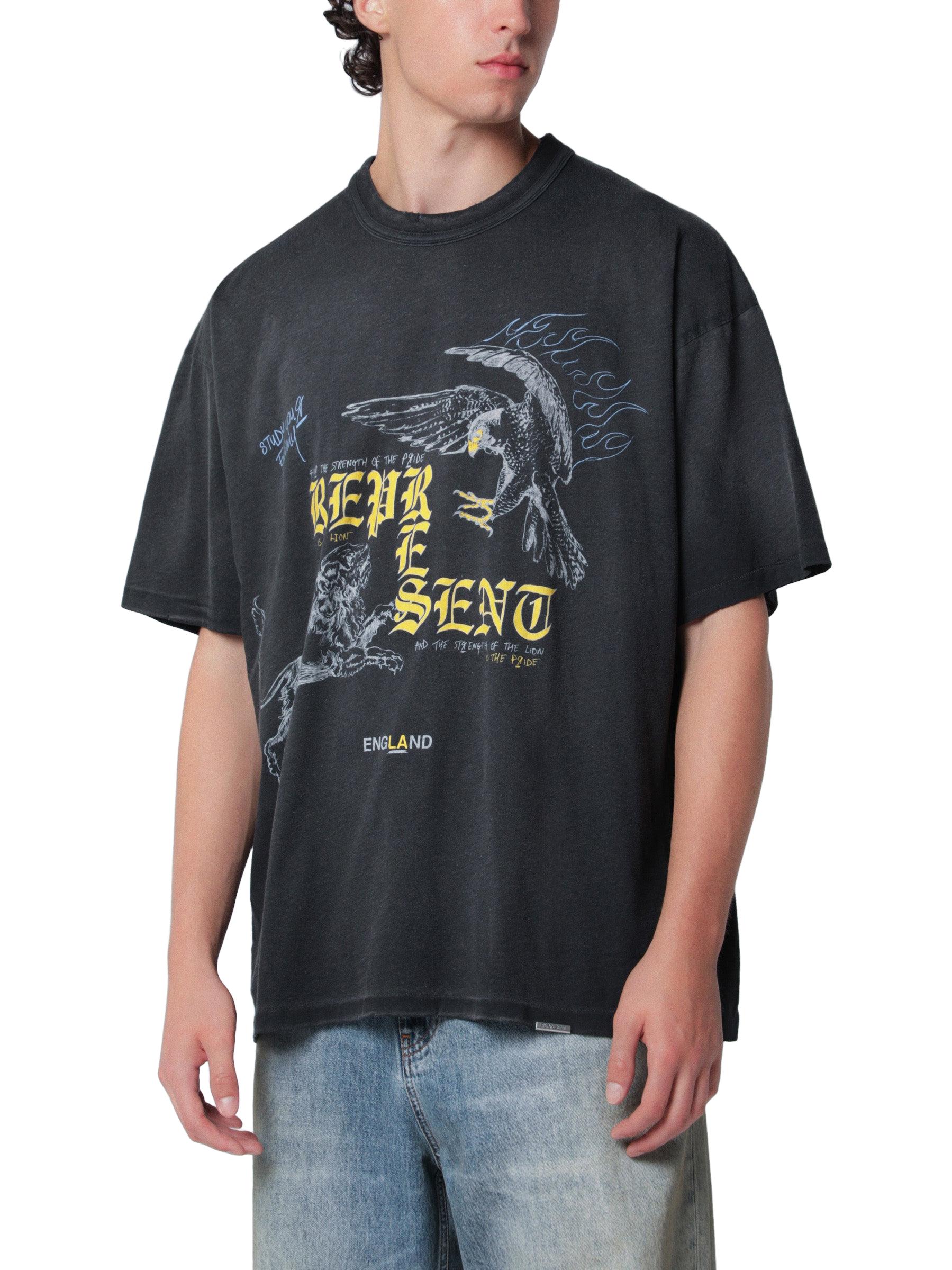 REPRESENT Represent Eagle Logo Faded Graphic T-Shirt