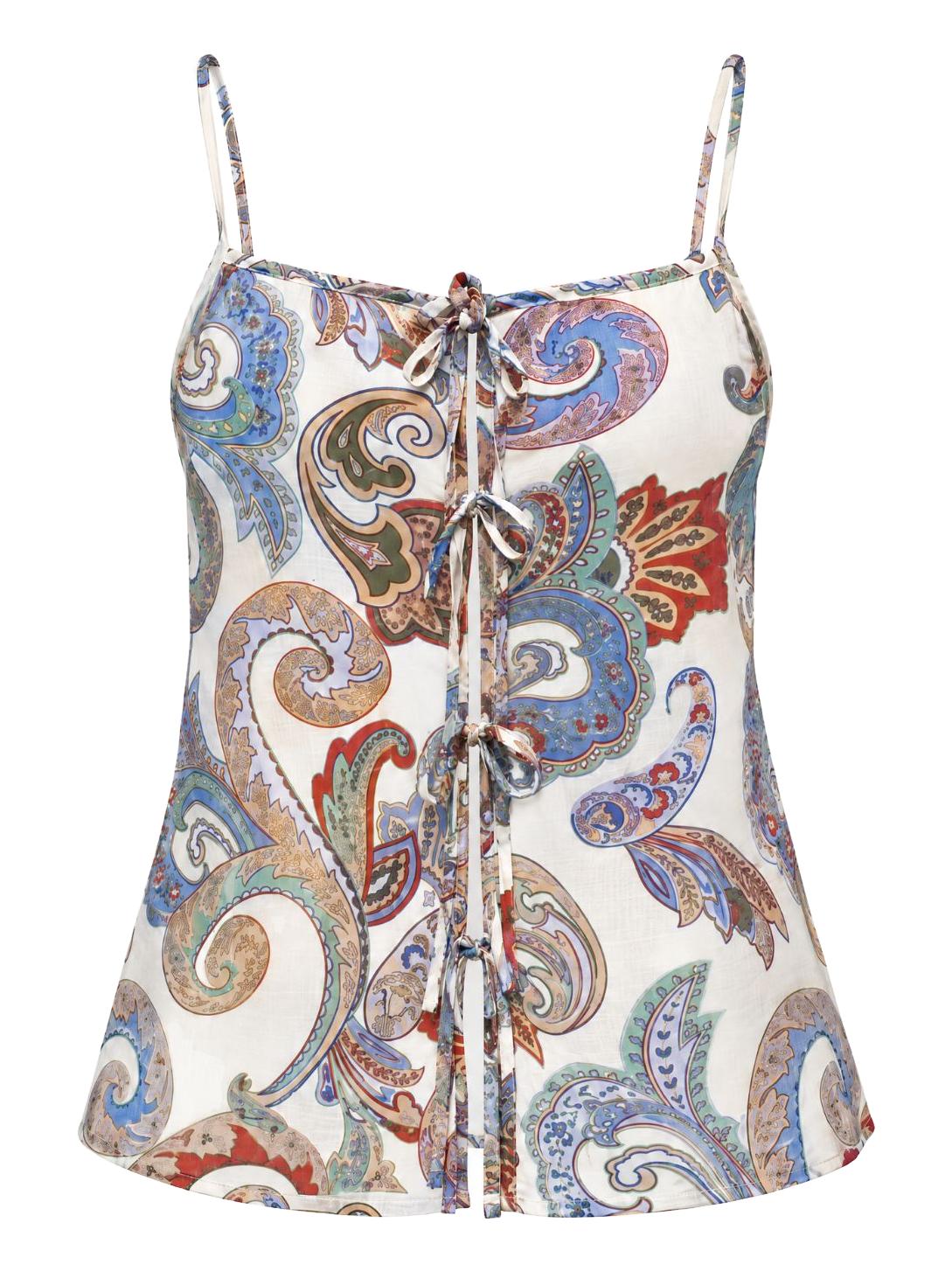 MADEWELL Madewell Linen Blend Bandana Print Pull-On Shorts