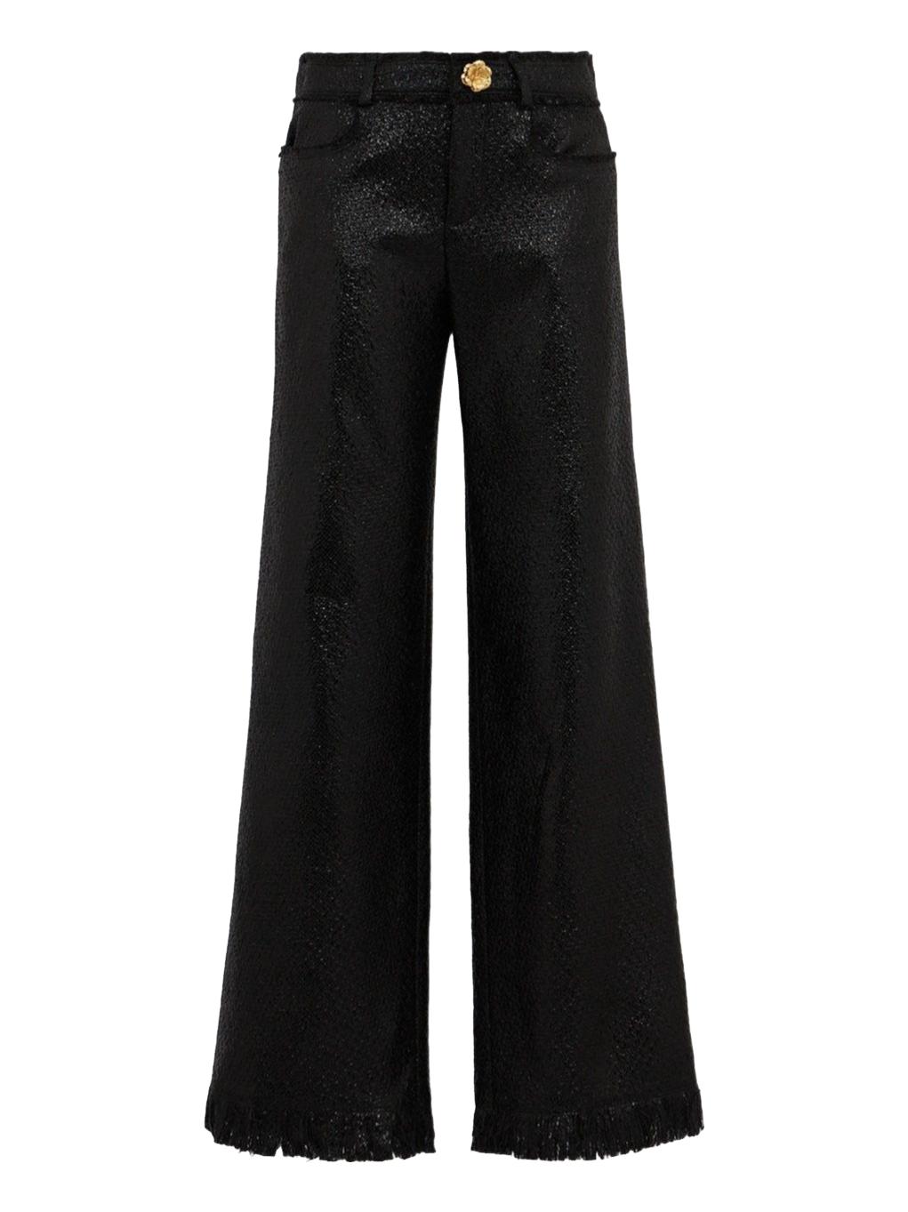 GIUSEPPE DI MORABITO Floral-button casual trousers
