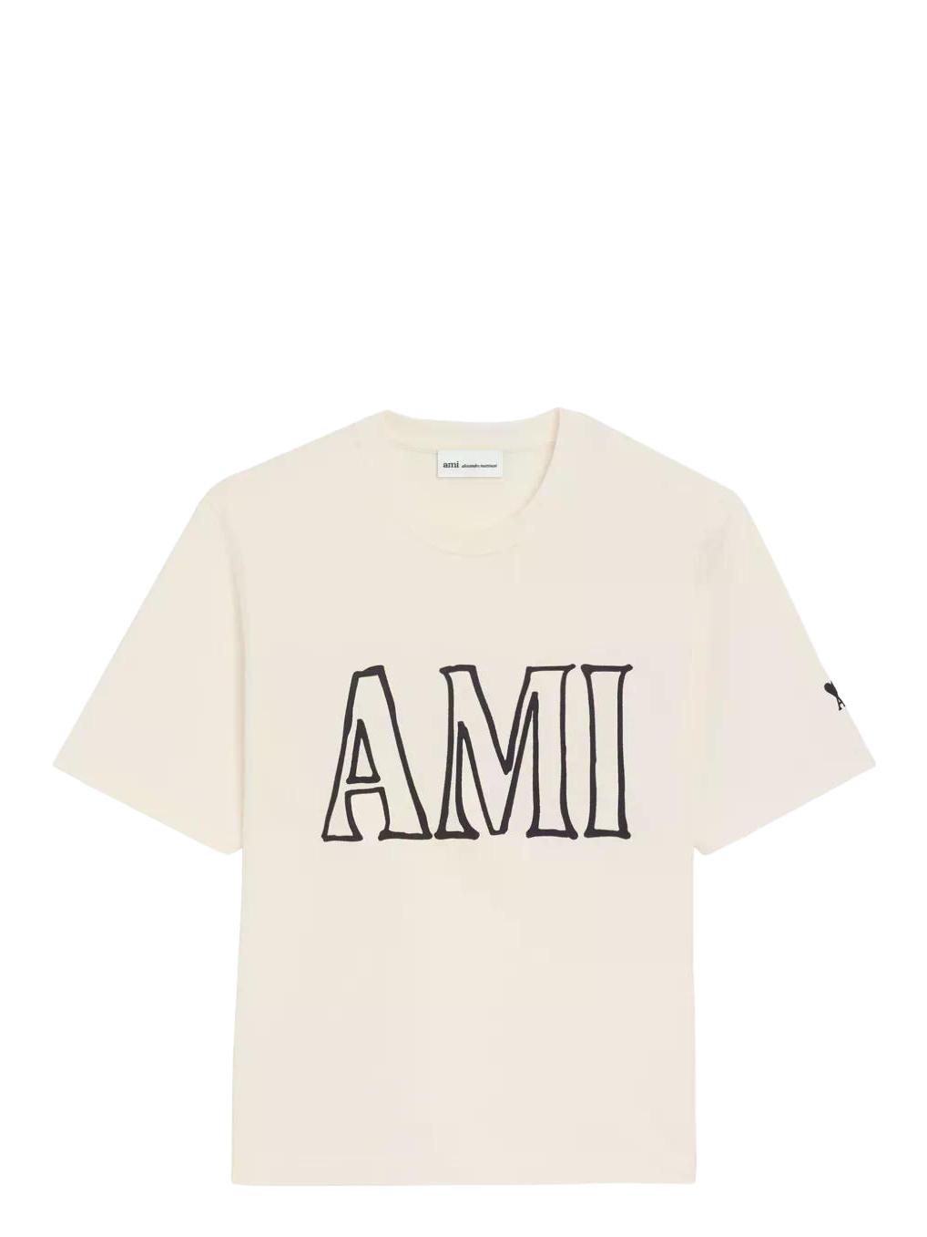 AMI AMI Paris Cotton Print T-Shirt