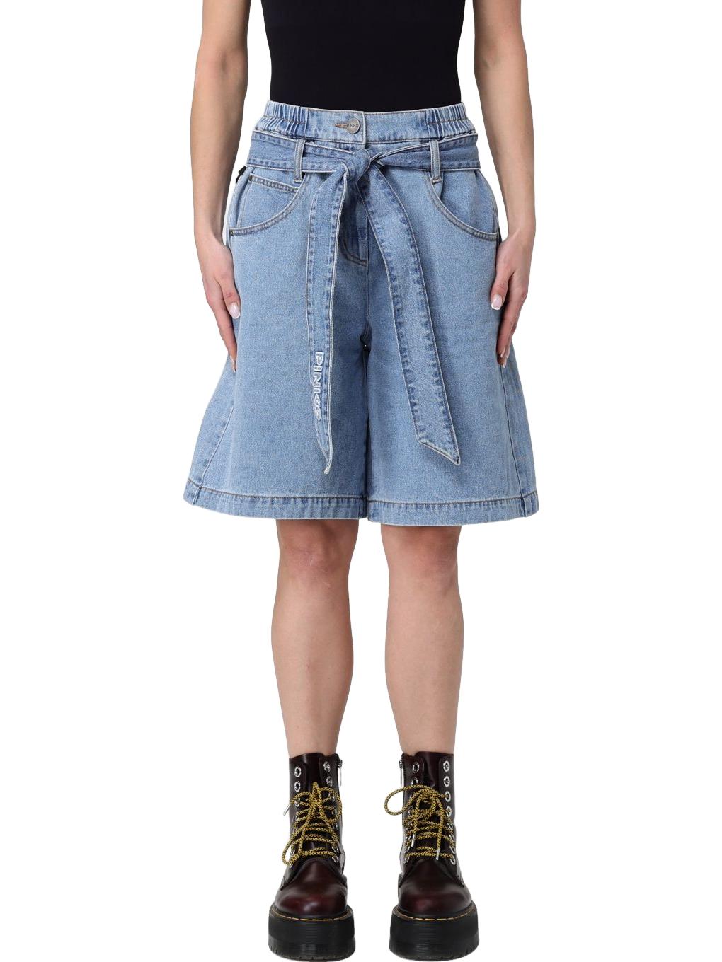 PINKO Pinko Cotton Denim Shorts