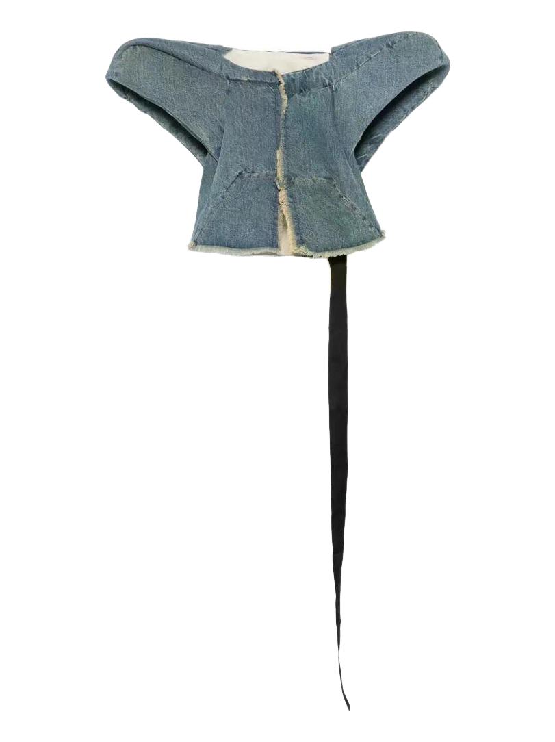 BLUMARINE Blumarine Spliced Denim Bustier