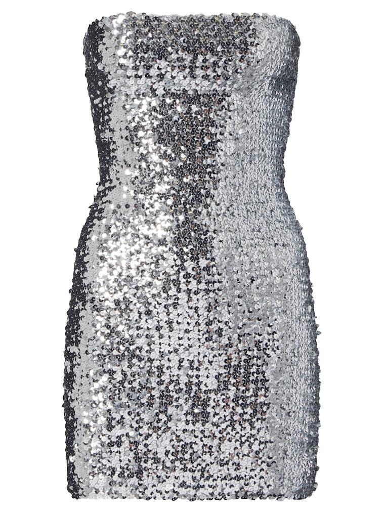 GUCCI Sequined Strapless Minidress