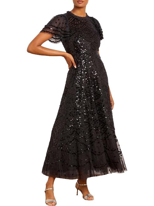 NEEDLE & THREAD Deco Dot Ankle Gown