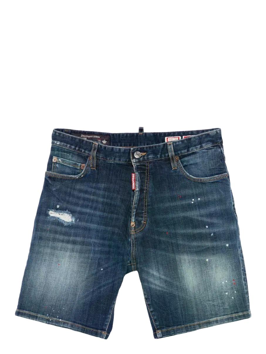 DSQUARED2 Distressed Denim Shorts