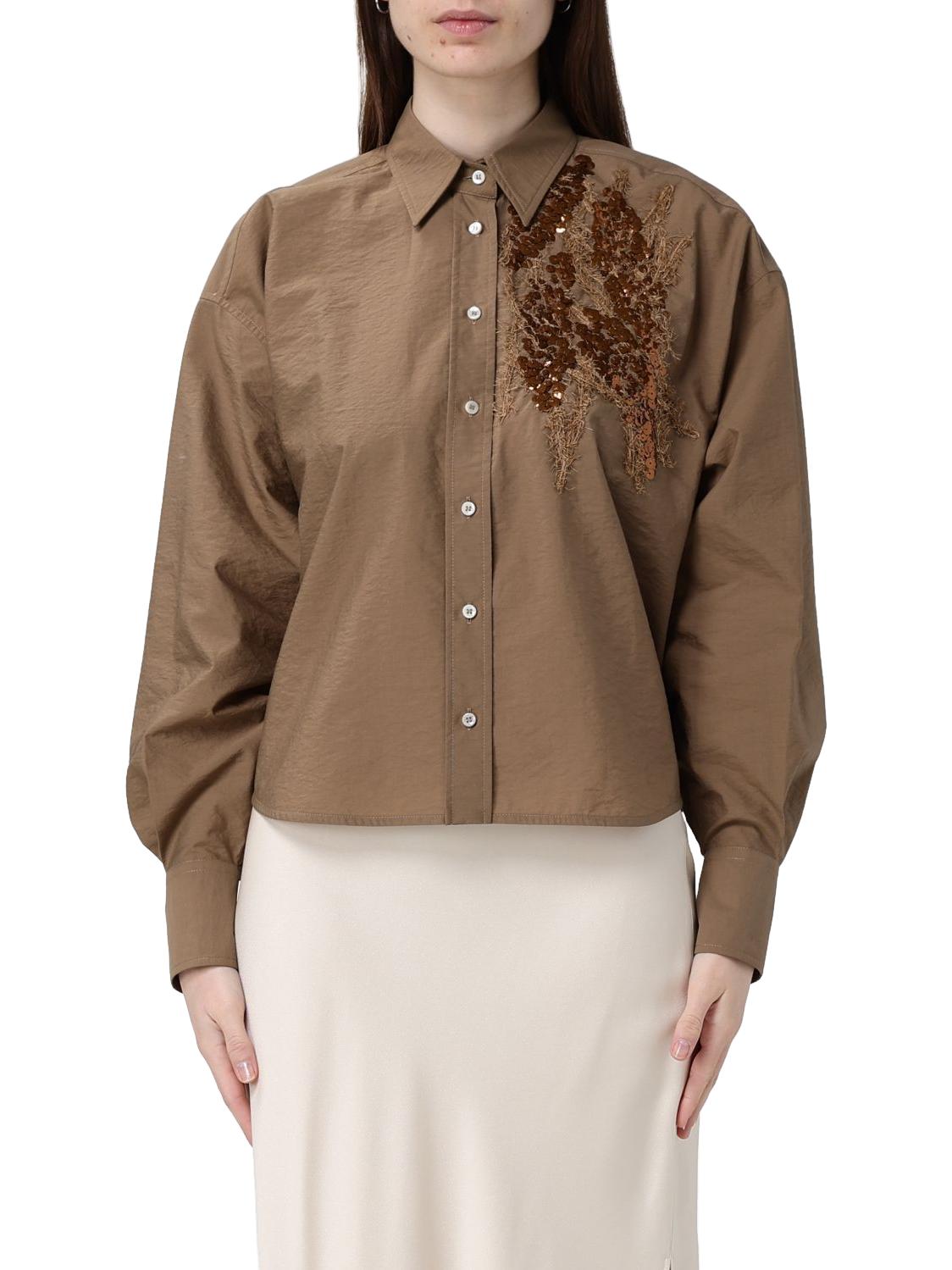 BRUNELLO CUCINELLI Brunello Cucinelli Cotton Blend Shirt with Sequins