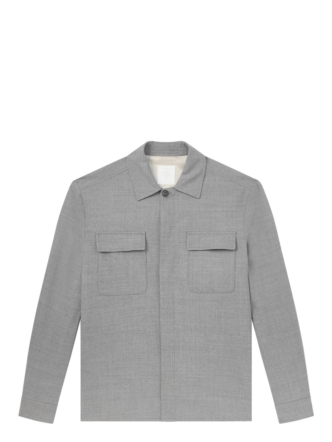 ELEVENTY Eleventy - Wool-Blend Flannel Overshirt - Men - Gray