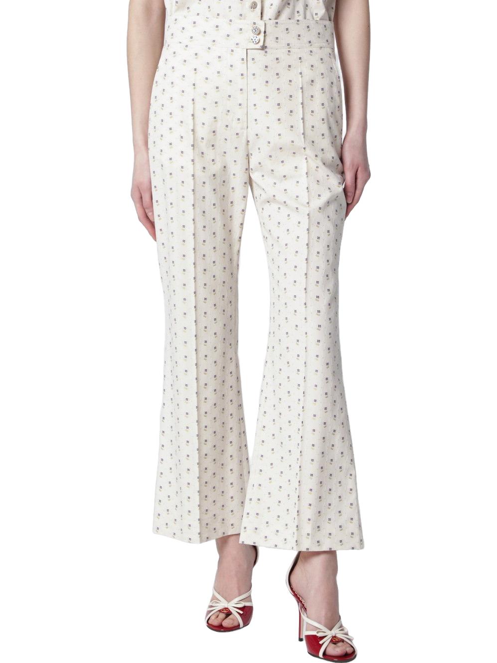 VALENTINO Floral-Patterned Trousers
