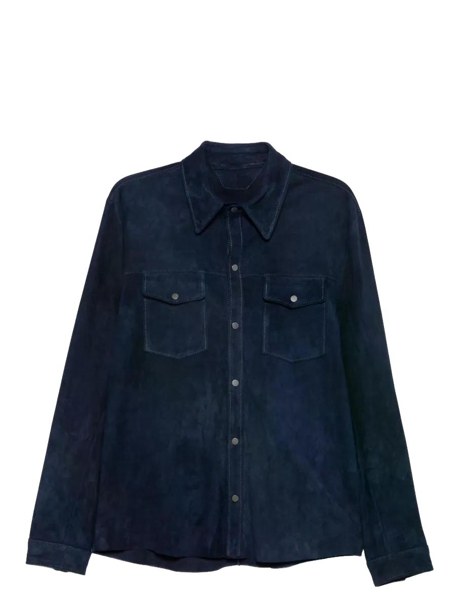 SALVATORE SANTORO suede shirt jacket