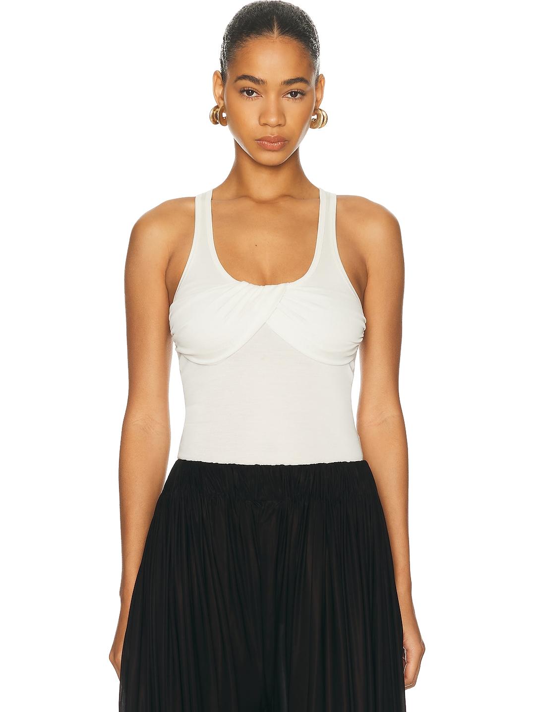 L'AGENCE Gelina Ruched Bodysuit