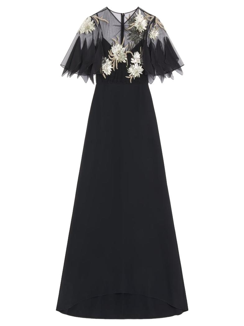 VALENTINO Valentino Embroidered Cady Couture Gown