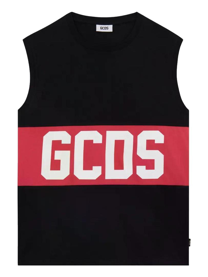 GCDS Logo-Patch Denim Shorts