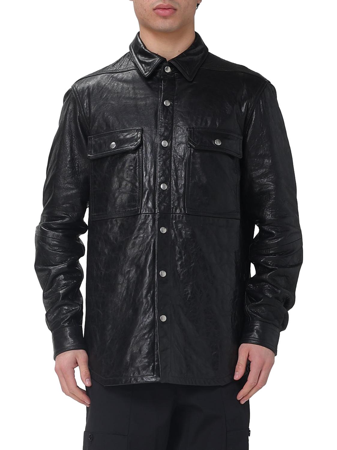 RICK OWENS Rick Owens Leather Shirt Jacket