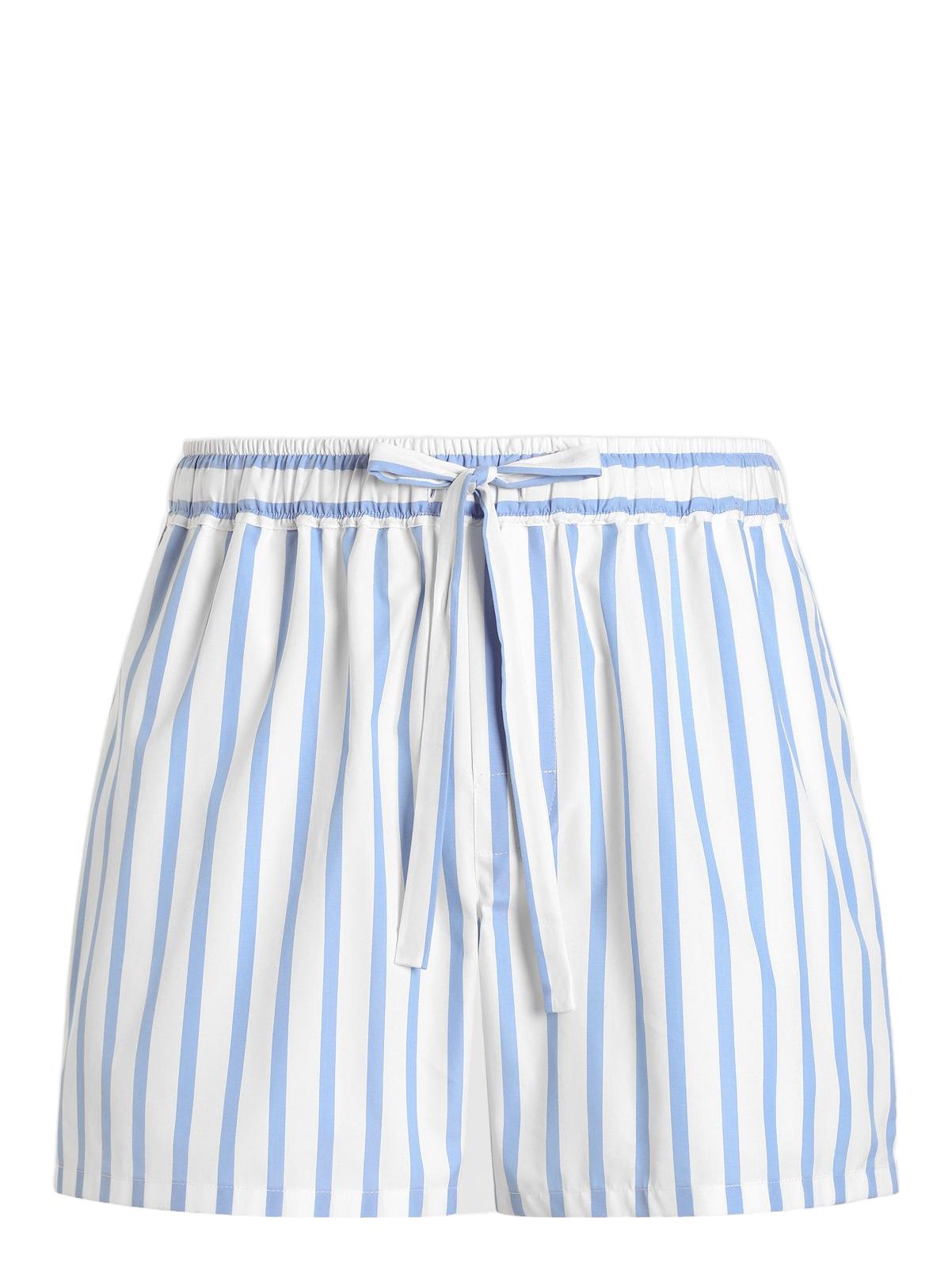 DOLCE & GABBANA Striped Poplin Bermuda Shorts
