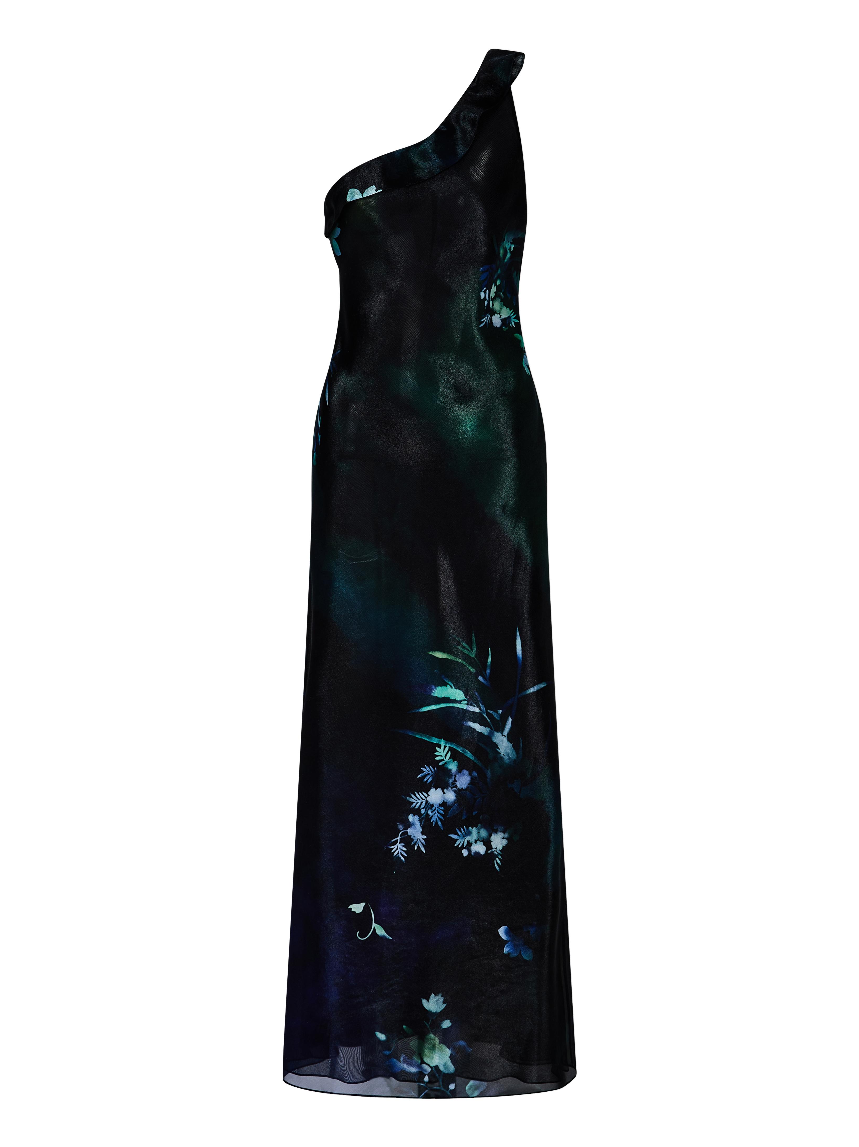 GIORGIO ARMANI GIORGIO ARMANI Long Dress in Printed Silk Organza