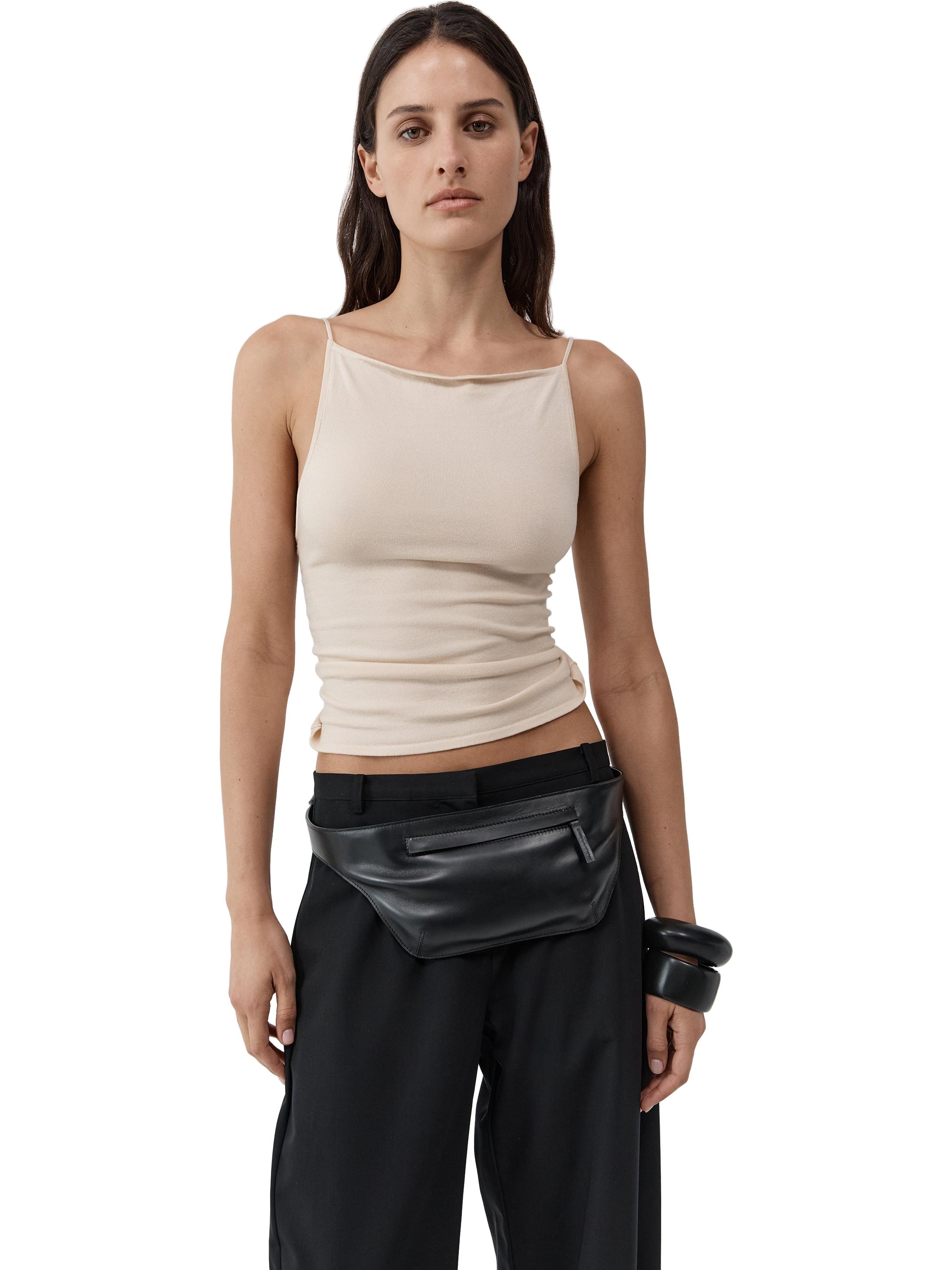 ST. AGNI St Agni Twist Back Knit Top