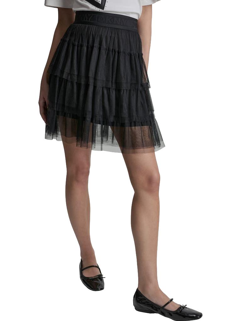 DKNY Tiered Tulle Skirt