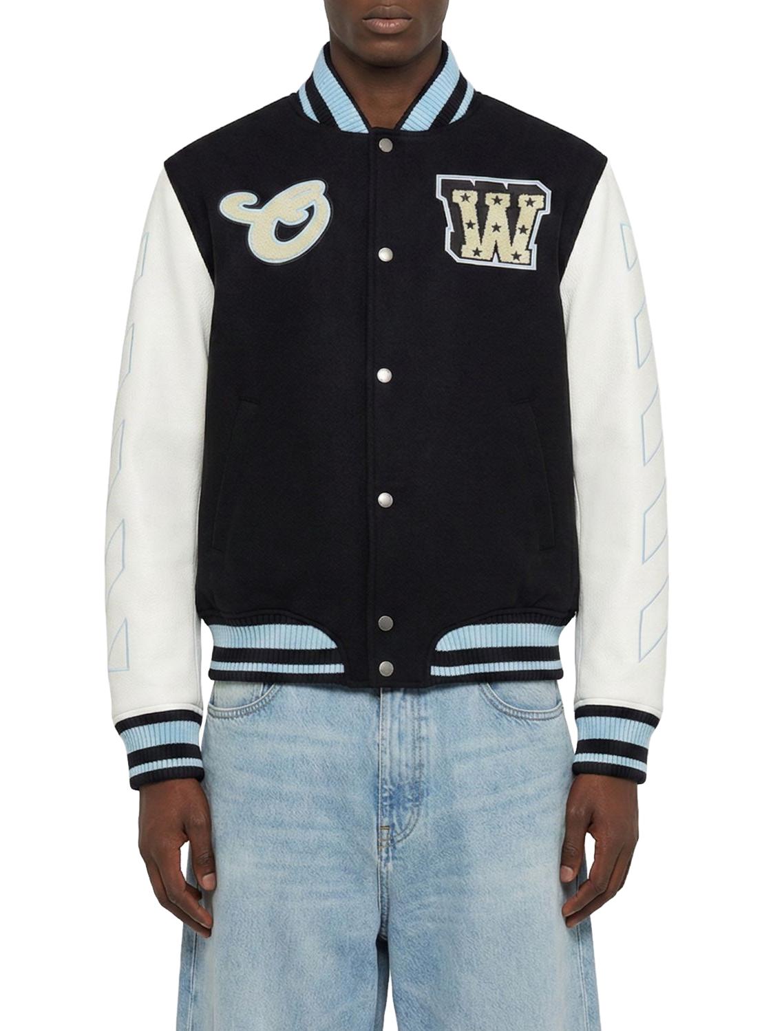 OFF-WHITE Off-White Wool Blend Varsity Jacket