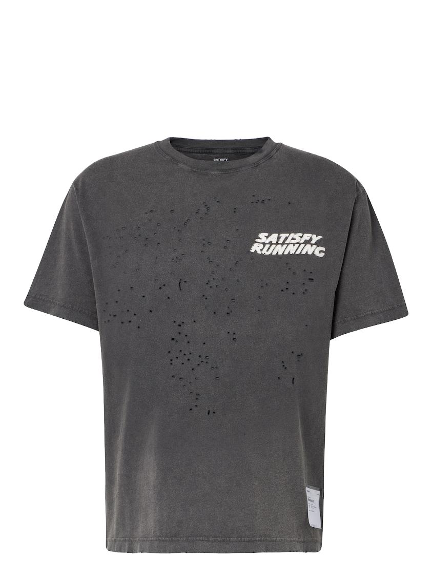 SATISFY mothtech distressed cotton jersey t-shirt