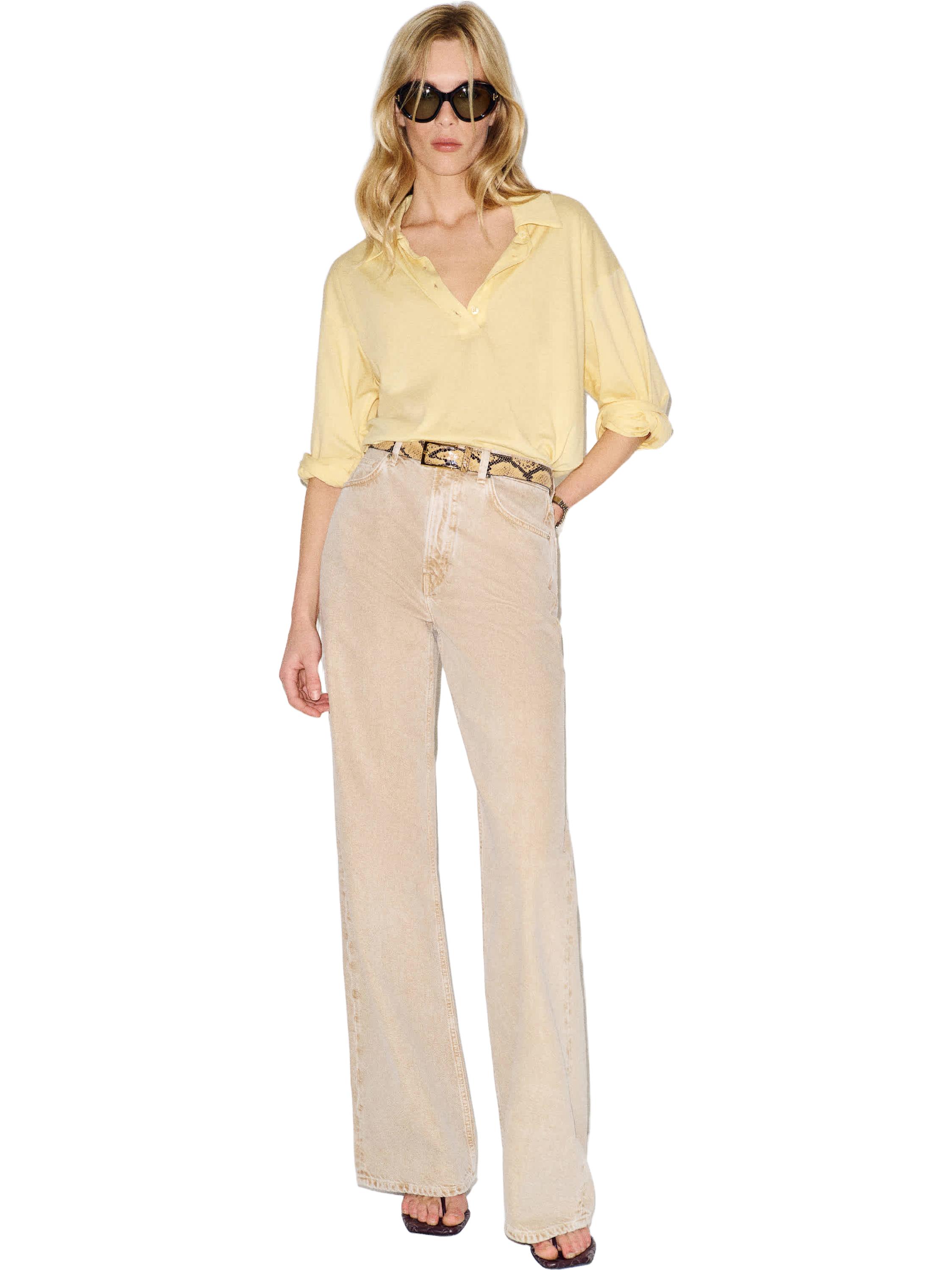 REFORMATION Reformation Mellen Polo Knit Top