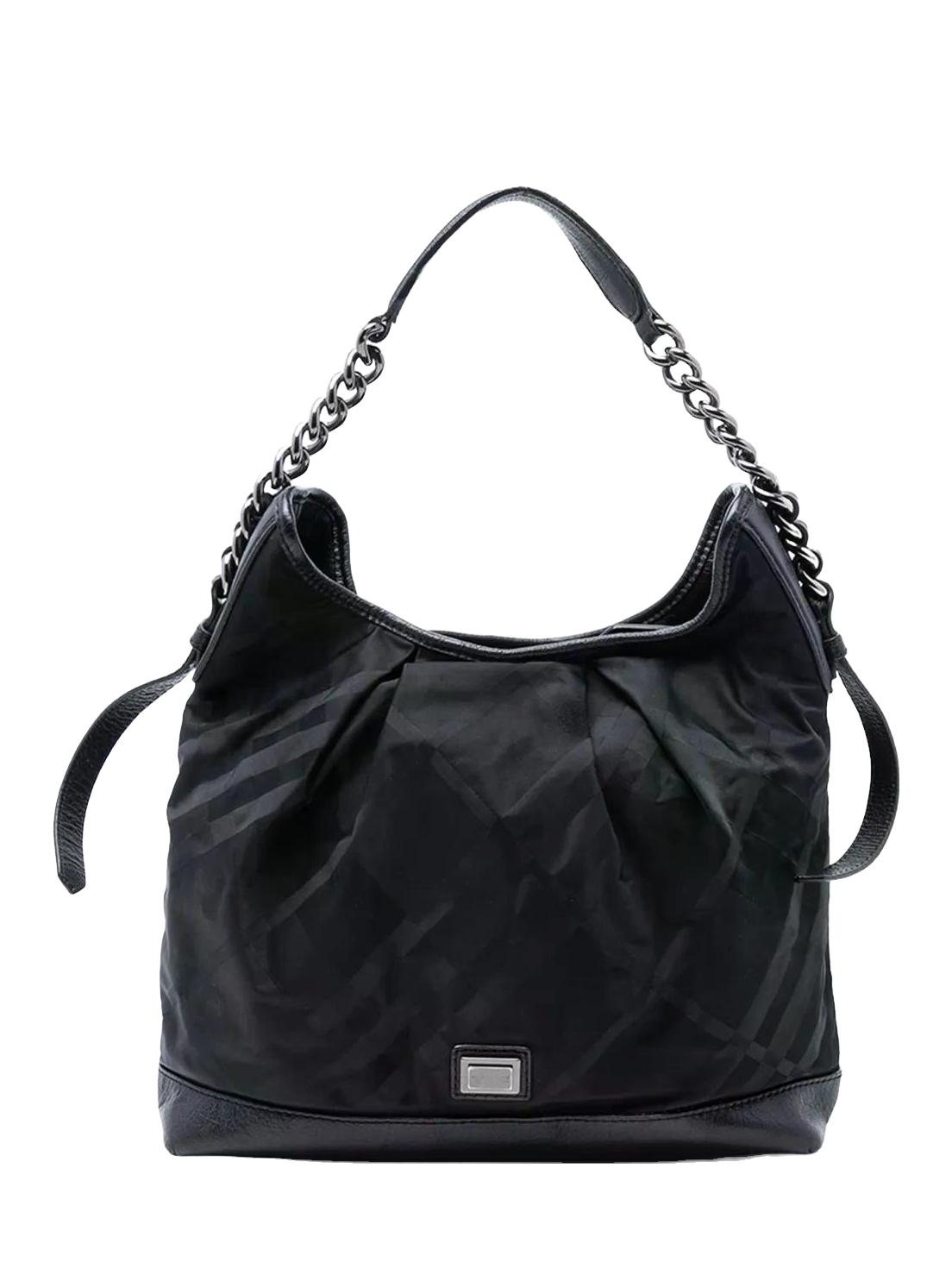 BURBERRY Burberry 2000-2017 Supernova Check Canvas Hobo Bag