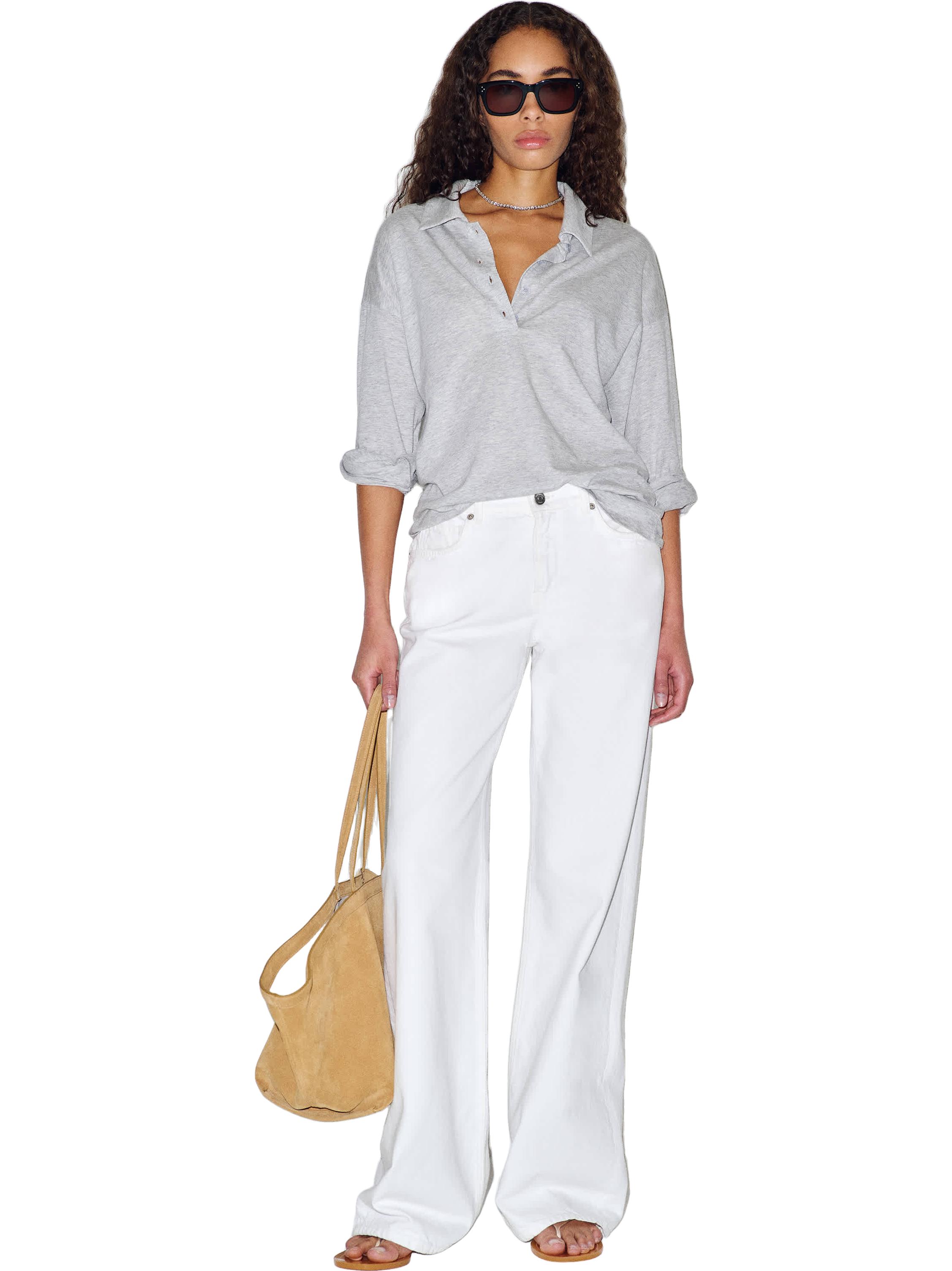 REFORMATION Reformation Mellen Polo Knit Top