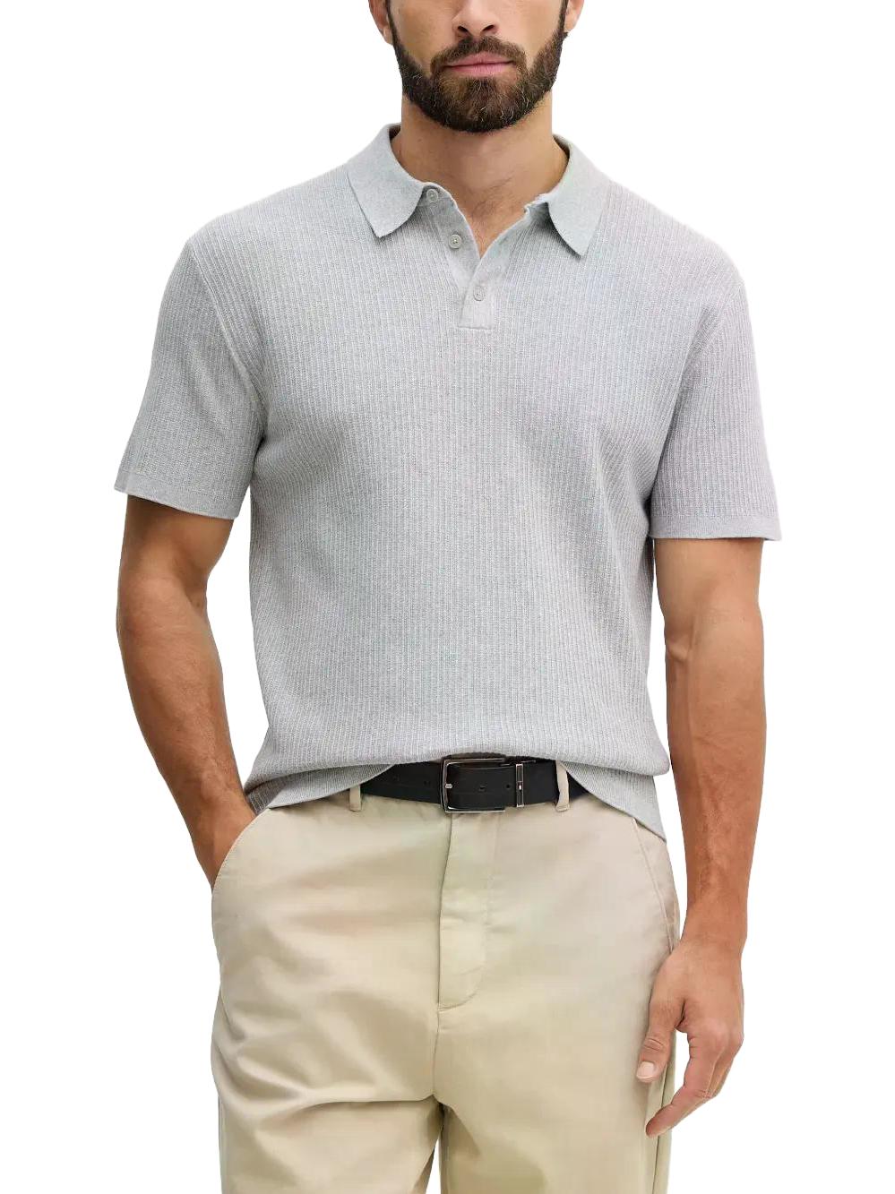 MICHAEL KORS ribbed-knit polo shirt