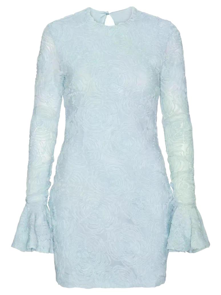 ROTATE BY BIRGER CHRISTENSEN Floral-Mesh Mini Dress