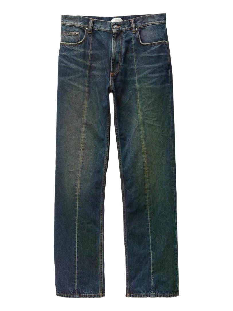 VERSACE Versace Distressed Straight Jeans