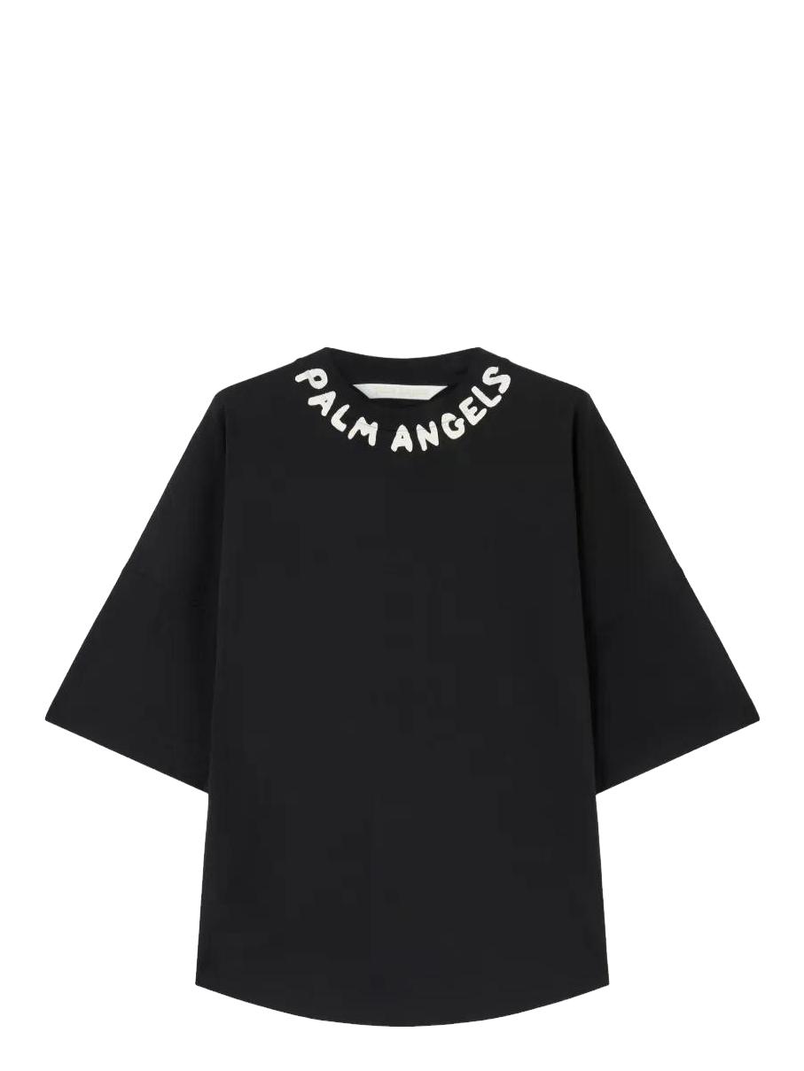 PALM ANGELS Logo-Printed Crew-Neck T-Shirt