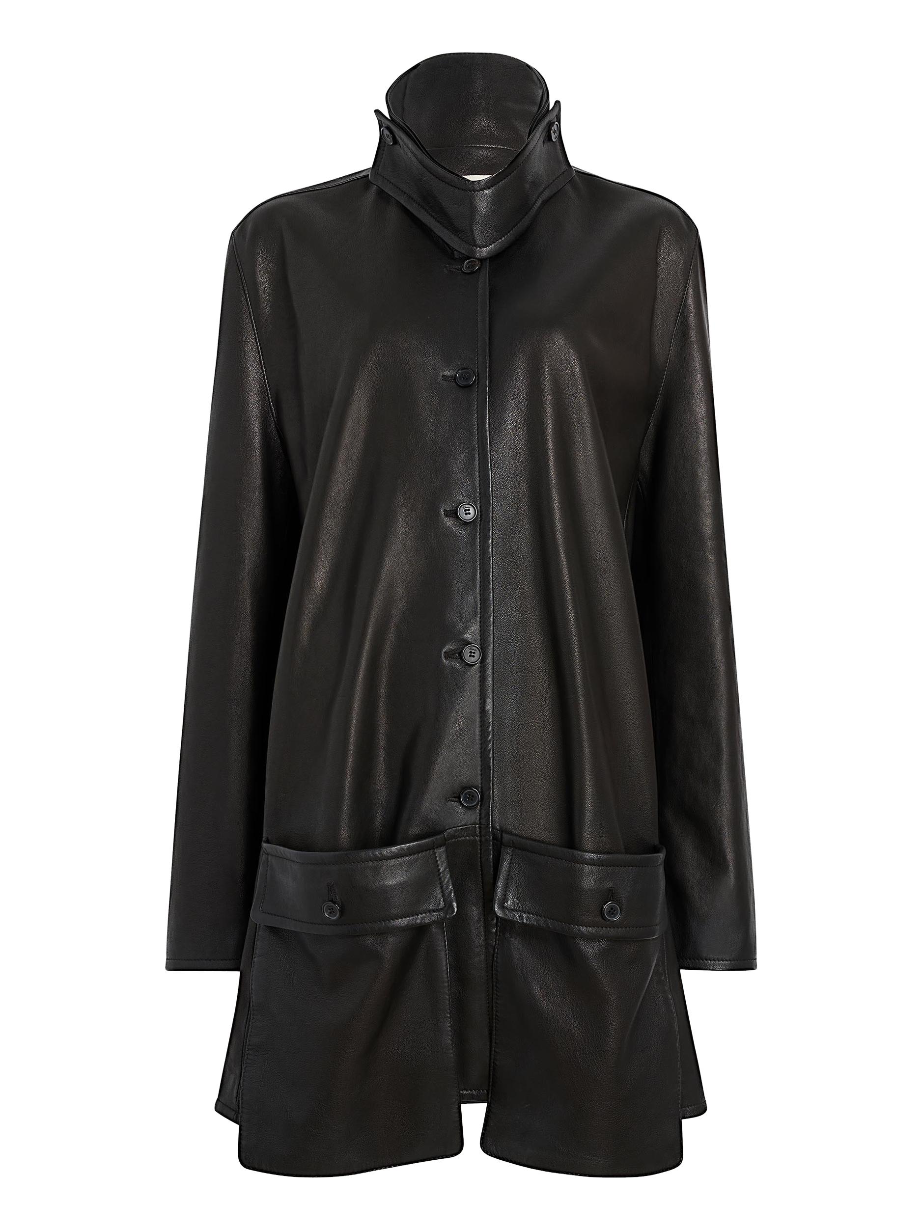 KHAITE Harmon Leather Coat