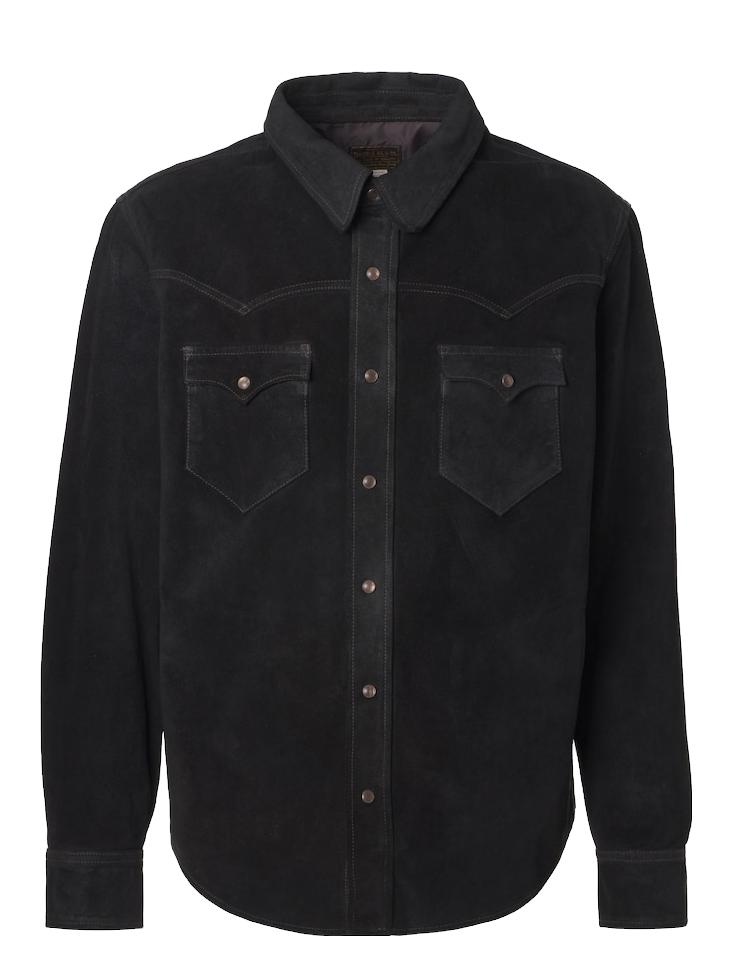 RALPH LAUREN suede western shirt
