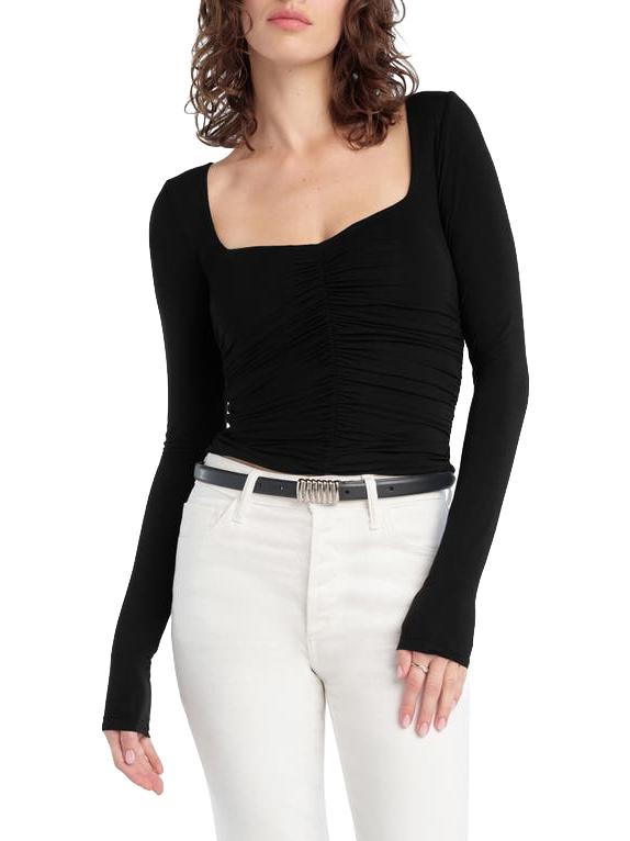 FAVORITE DAUGHTER Tracy Ruched Jersey Top