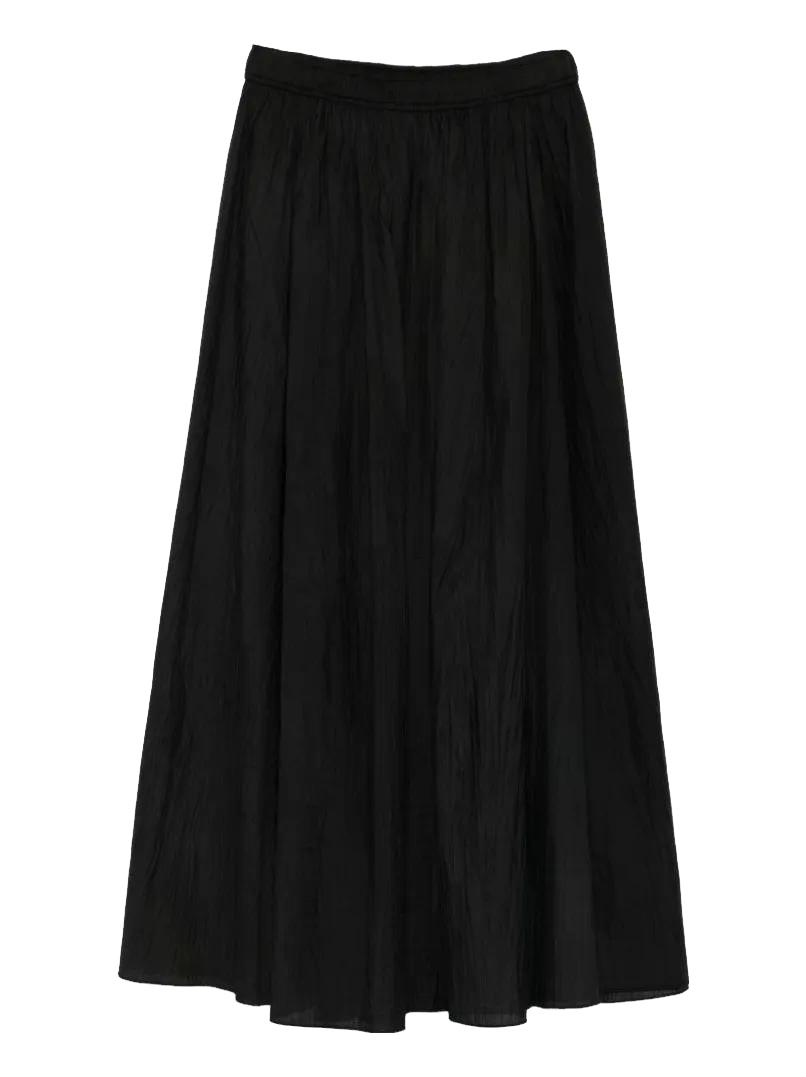 VINCE Vince Pima Cotton-Blend High V-Neck Shell
