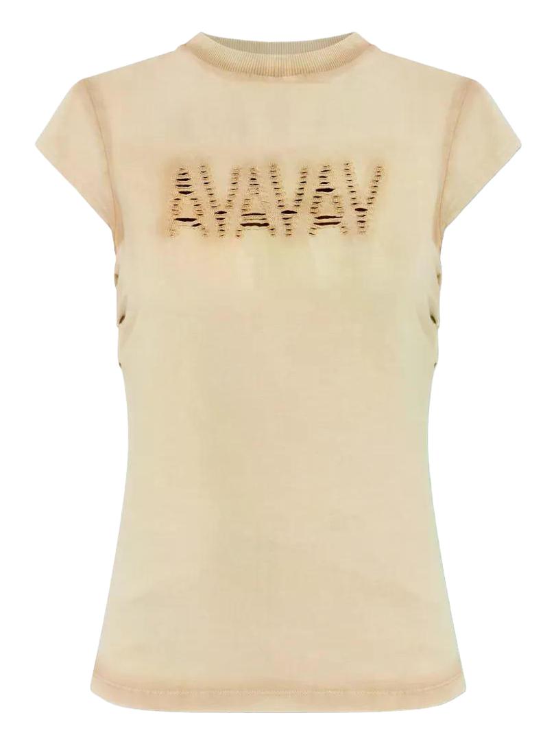 AVAVAV Logo Cut-Out T-Shirt