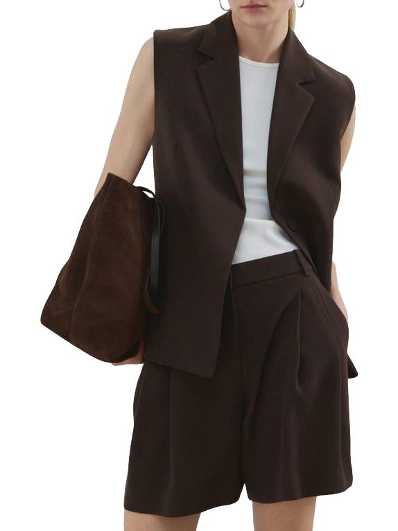 MANGO Notch Lapel Vest