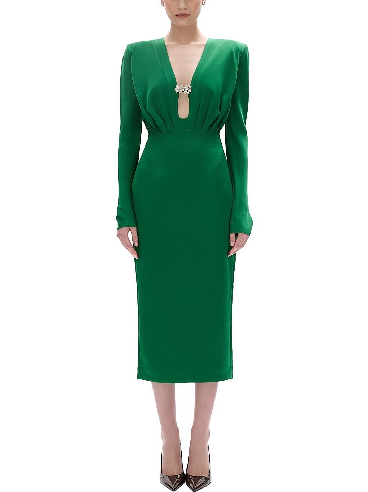 RACHEL GILBERT Rachel Gilbert Plunge Neck Dress