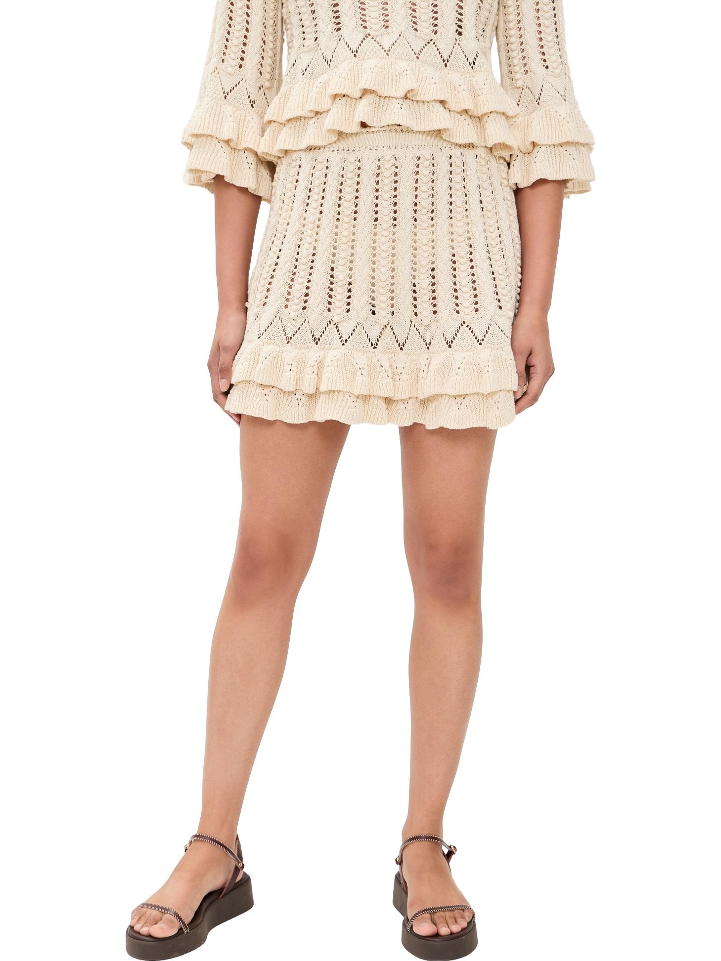 EDIKTED EDIKTED mora lace trim knit top