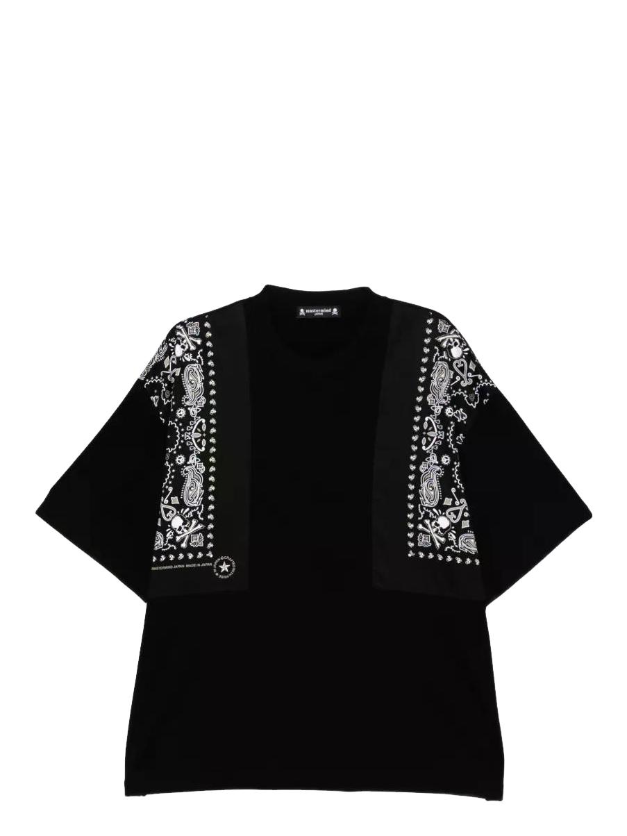 MASTERMIND WORLD bandana panelled t-shirt