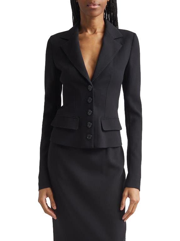 DOLCE & GABBANA Tailored Stretch Wool Jacket