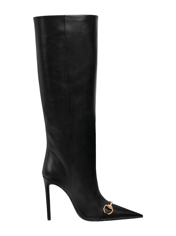GUCCI Gucci Donna Over-the-Knee Leather Boots with Horsebit Detail