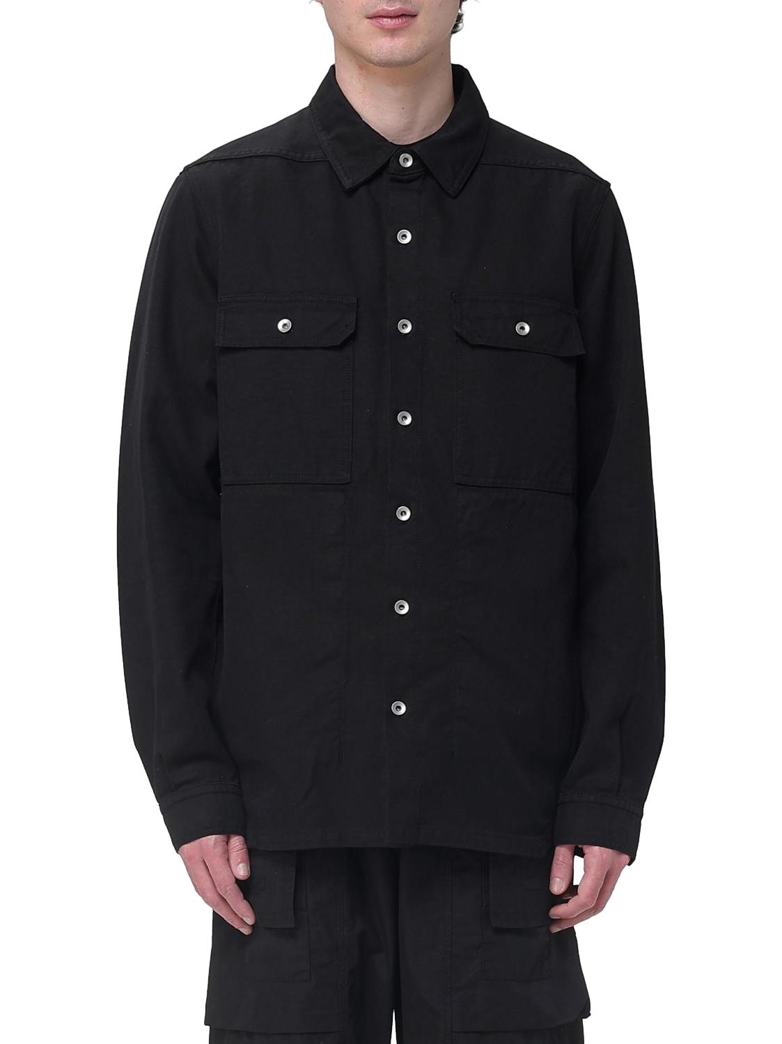 RICK OWENS Rick Owens Drkshdw Black Cotton Jacket