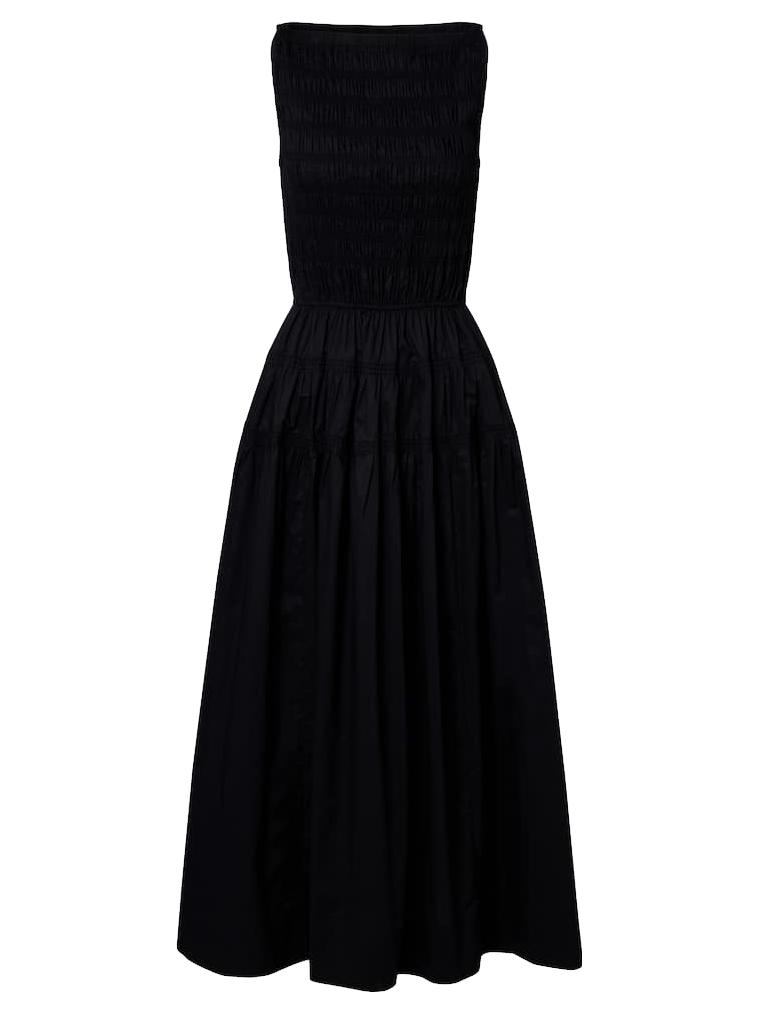 DÔEN Cotton Poplin Midi Dress