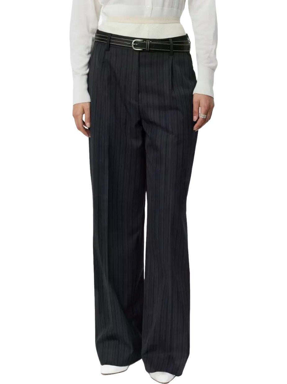 GUCCI Silk Pinstripe Shirt with Bow Detail