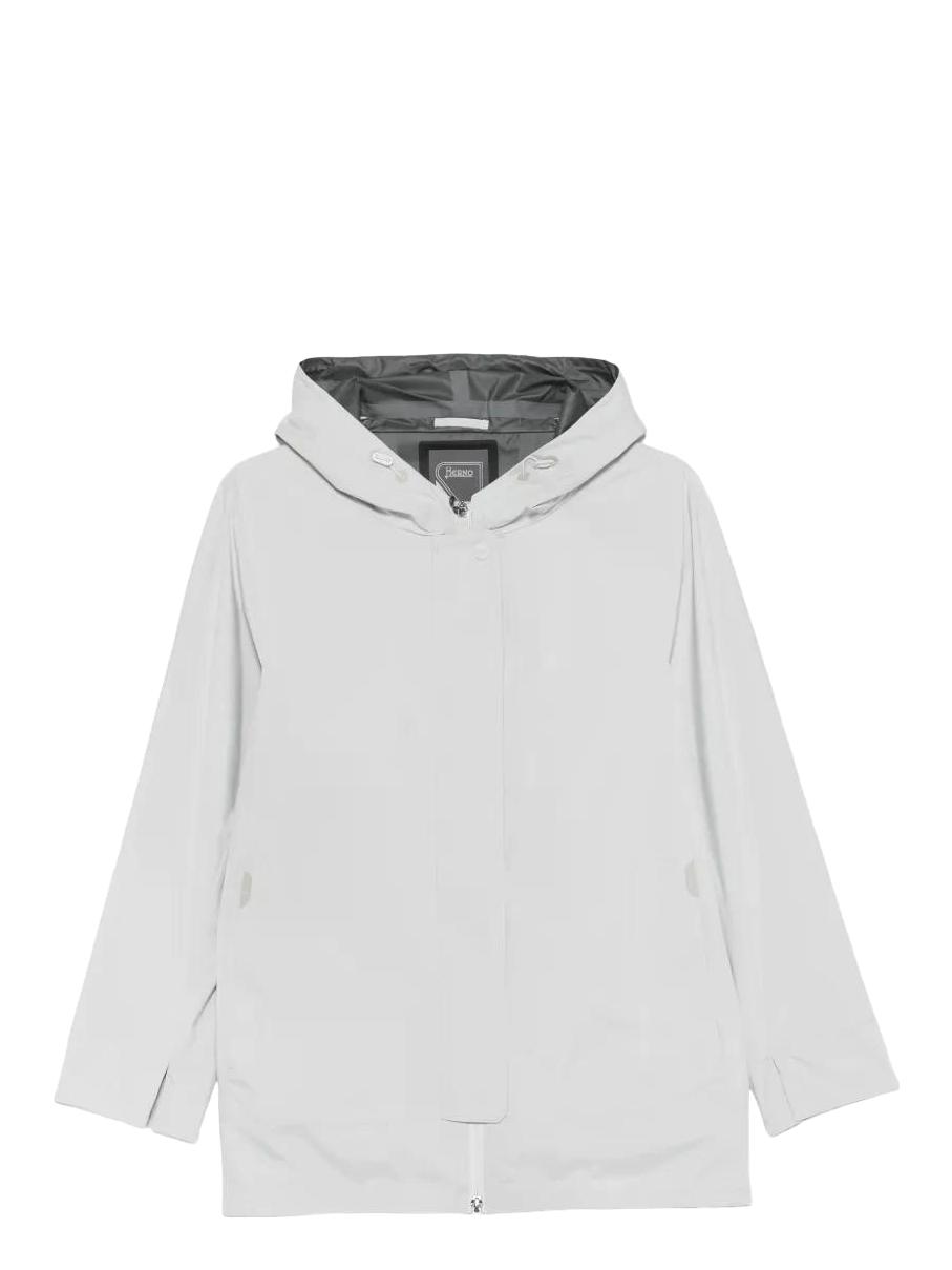 HERNO Zip-Up Hooded Coat