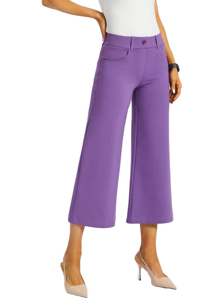 BETABRAND 7-Pocket DPYP™ Crop Wide Leg Pants