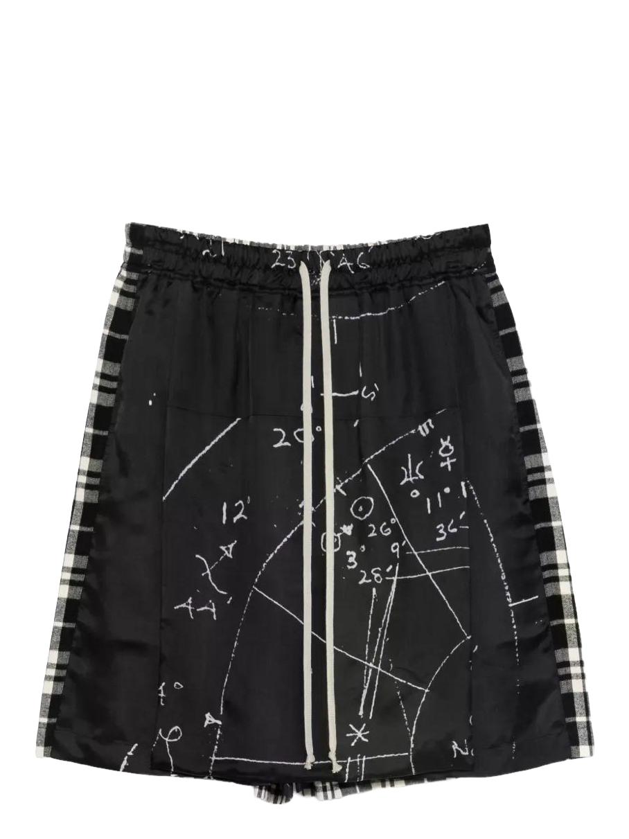 RICK OWENS Elasticated-Waistband Kilt Shorts