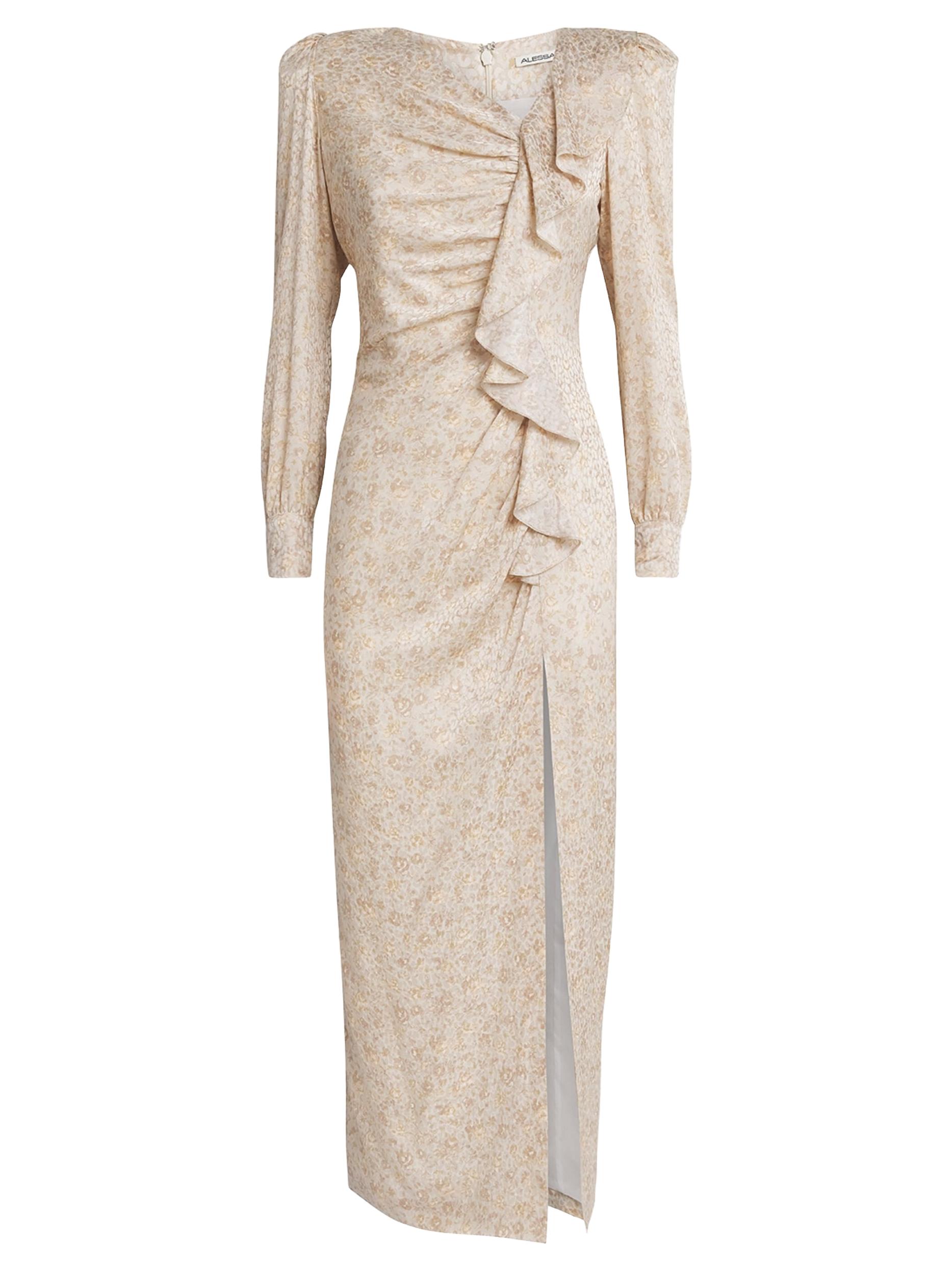 Farm Rio Active Gold Sun Jacquard Maxi Dress - Yellow | Editorialist