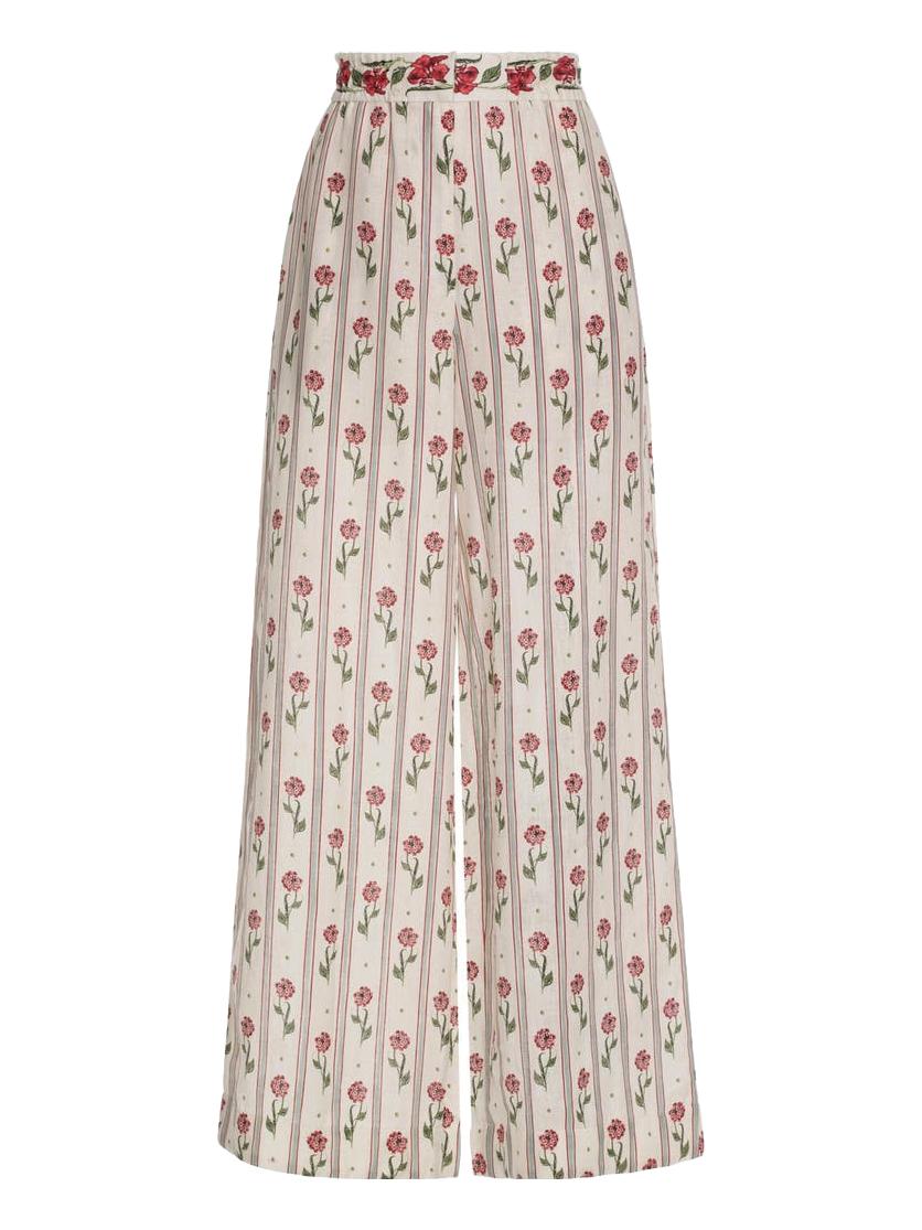 AGUA BENDITA Agua by Agua Bendita Tota Quebrada Linen Trousers