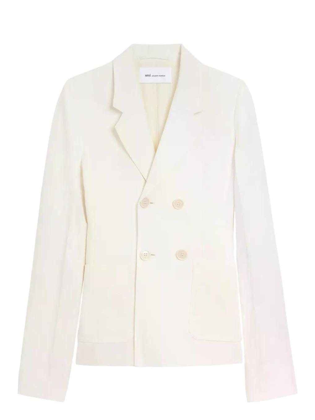 AMI AMI Paris Linen Double Breasted Jacket